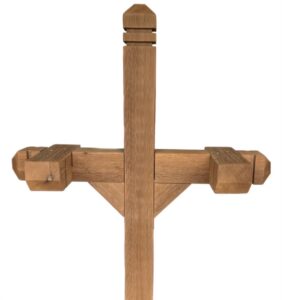 Double Decorative Cedar Mailbox Post 4x4 - Wilray Designs